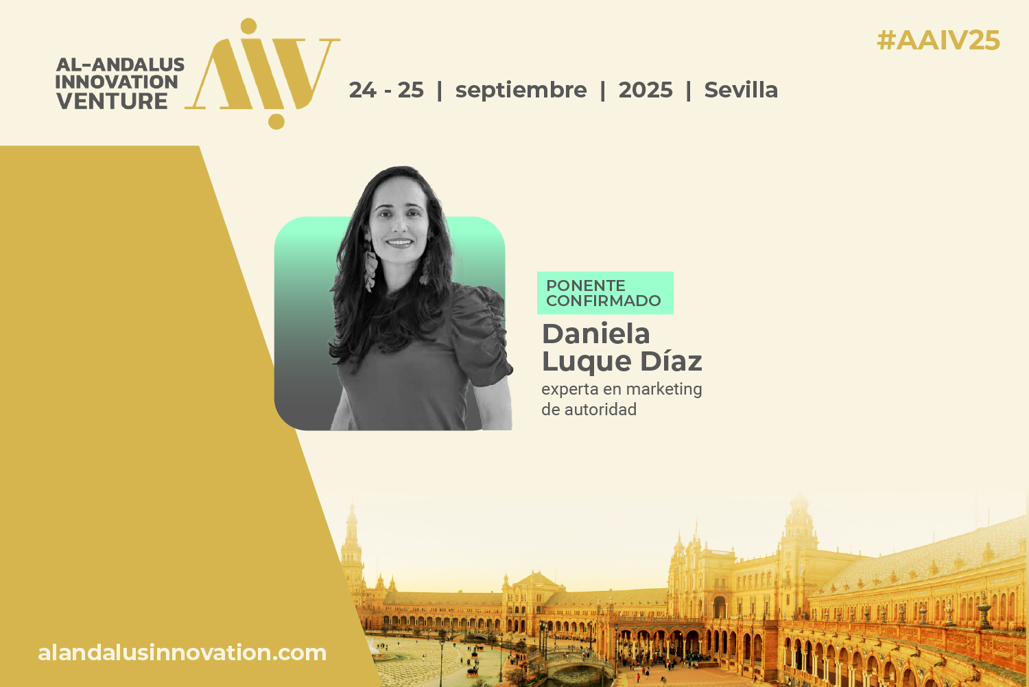 Daniela Luque, experta en marca personal, nueva ponente de Al Andalus Innovation Venture 2025